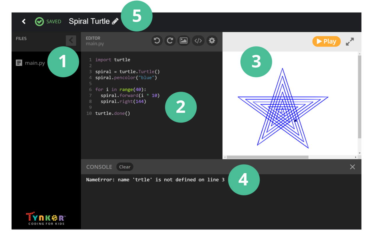 Tynker Toolbox: The Python Editor - Tynker Blog
